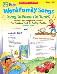 25 Fun Word Family Songs Sung to Favorite Tunes by Chanko, Pamela ...