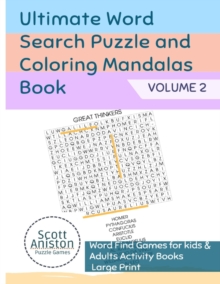 Ultimate Word Search Puzzle and Coloring Mandalas Book vol.2 by Aniston ...