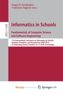 Informatics in Schools. Fundamentals of Computer Science and Software ...
